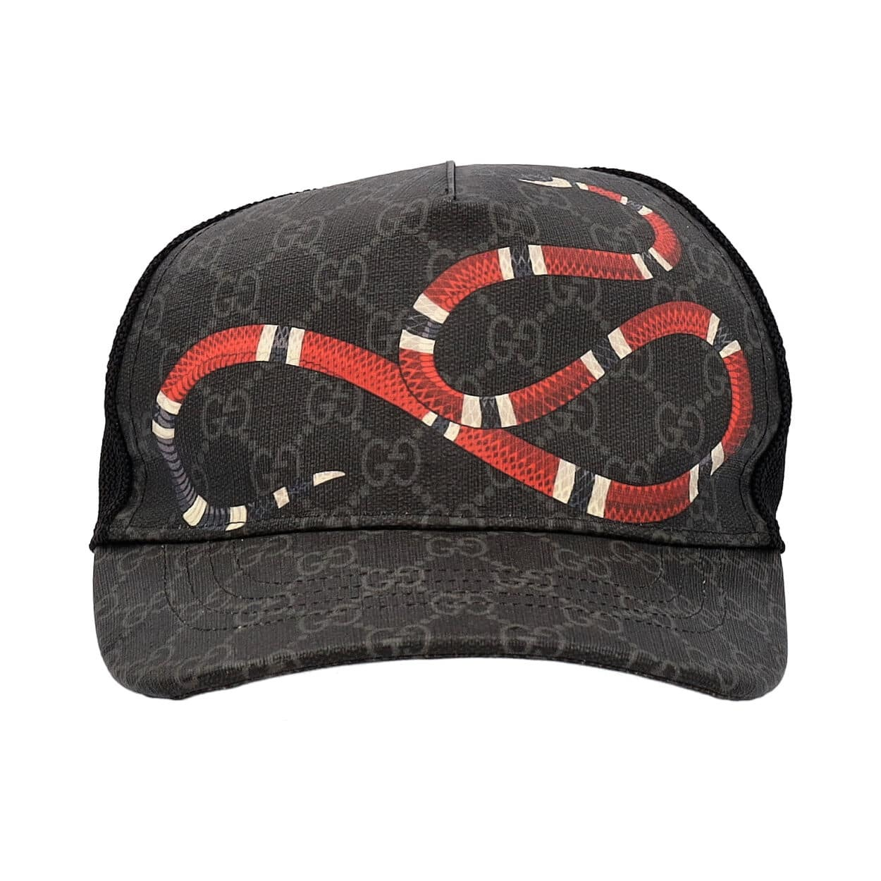 GUCCI Supreme GG King Snake Baseball Cap Black | Luxity