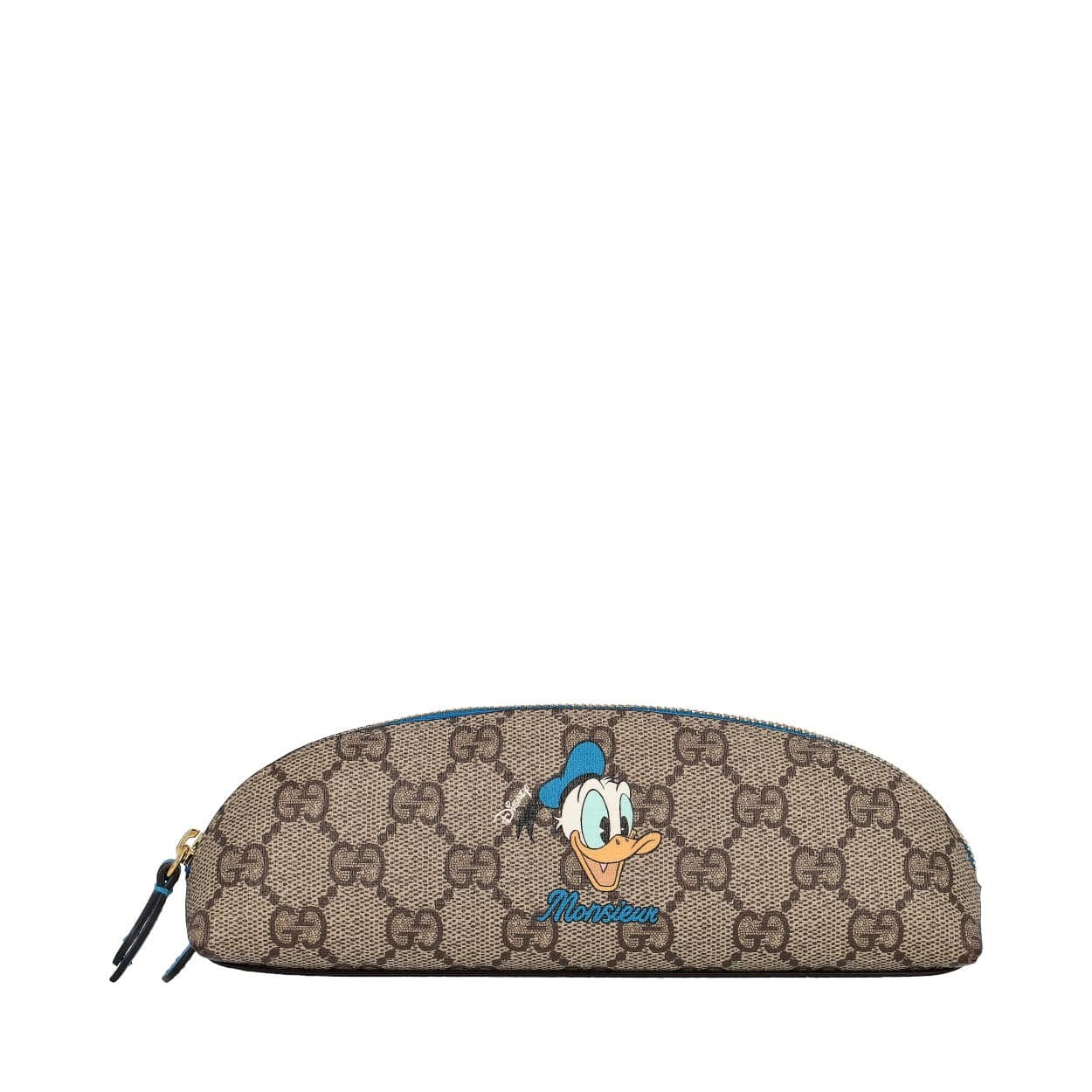 GUCCI Supreme GG Donald Duck Pencil Case Beige/Blue | Luxity