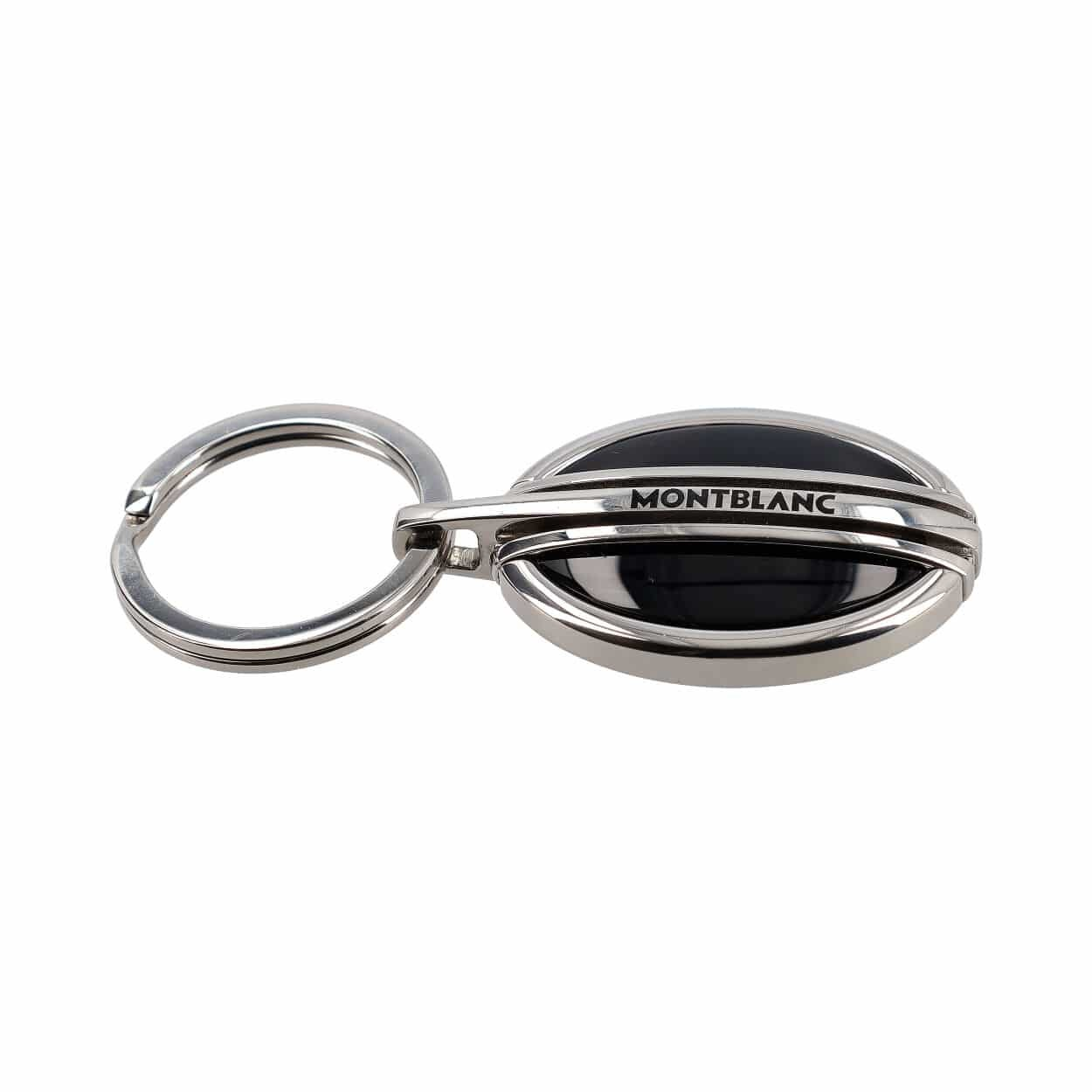 MONTBLANC Stainless Steel Key Ring Onyx | Luxity