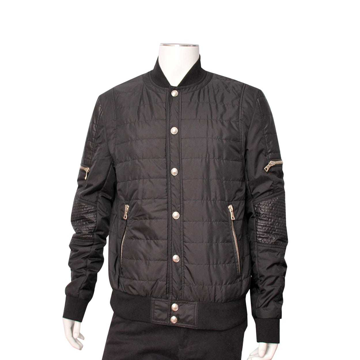 BALMAIN Polyester Puffer Jacket Black | Luxity