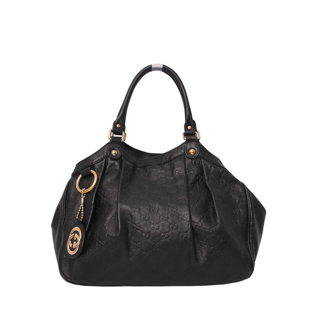 GUCCI Guccissima Sukey Hobo Black | Luxity