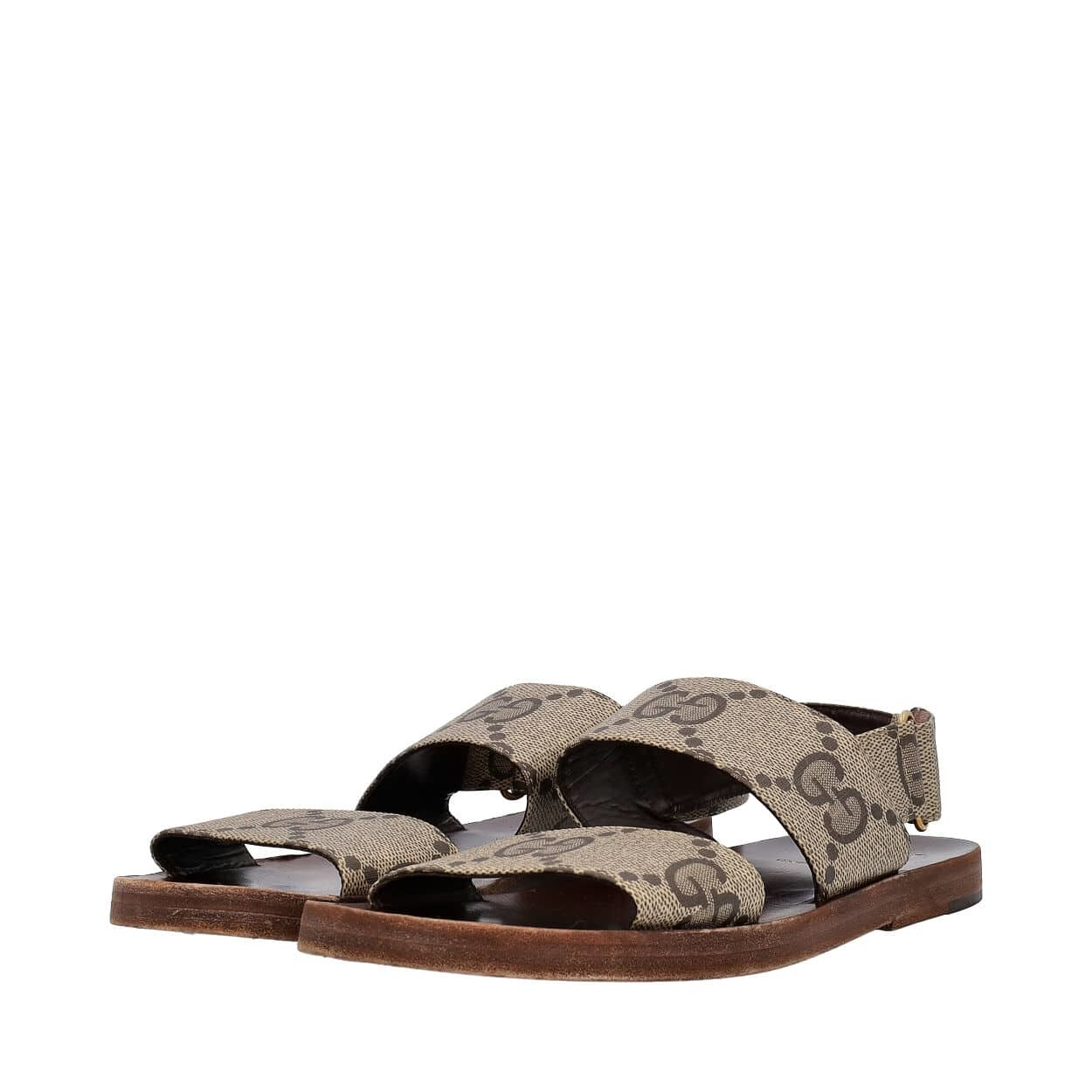 GUCCI Supreme Giant GG Sandals Beige Beige/Brown | Luxity
