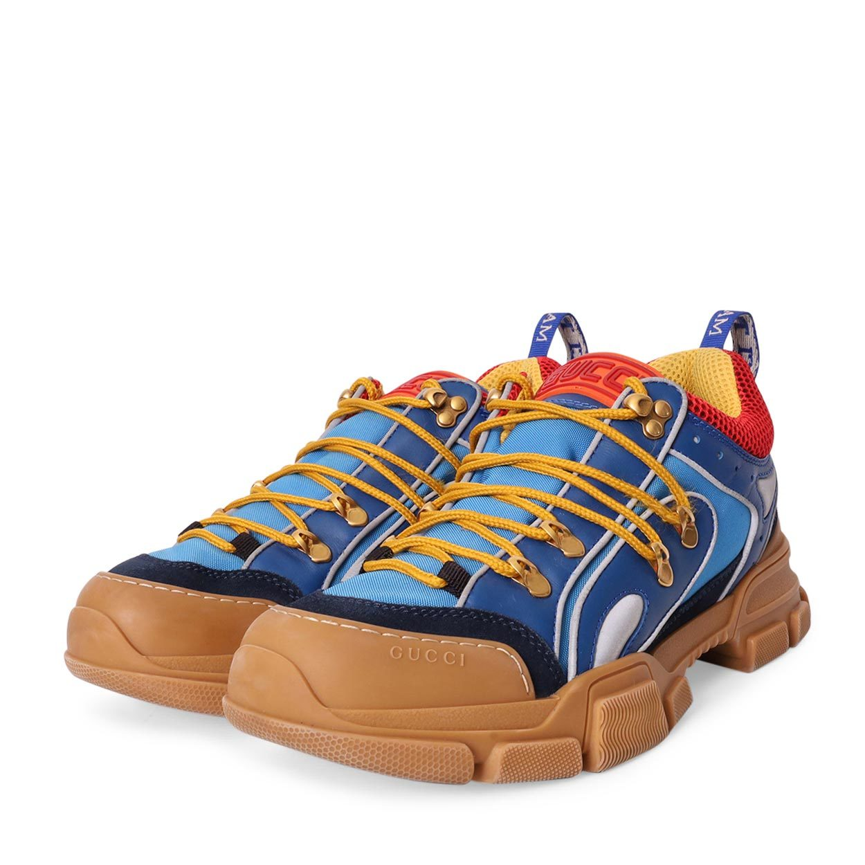 GUCCI Mix Material Flashtrek Sneakers Multicolour | Luxity