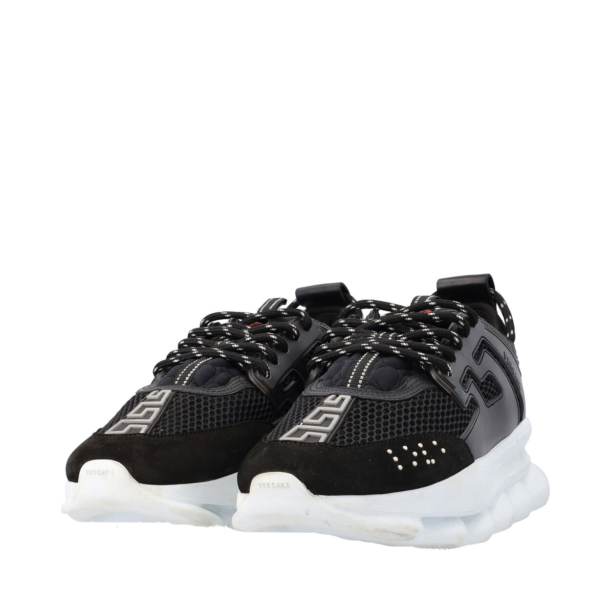 VERSACE Chain Reaction Trainers Black | Luxity